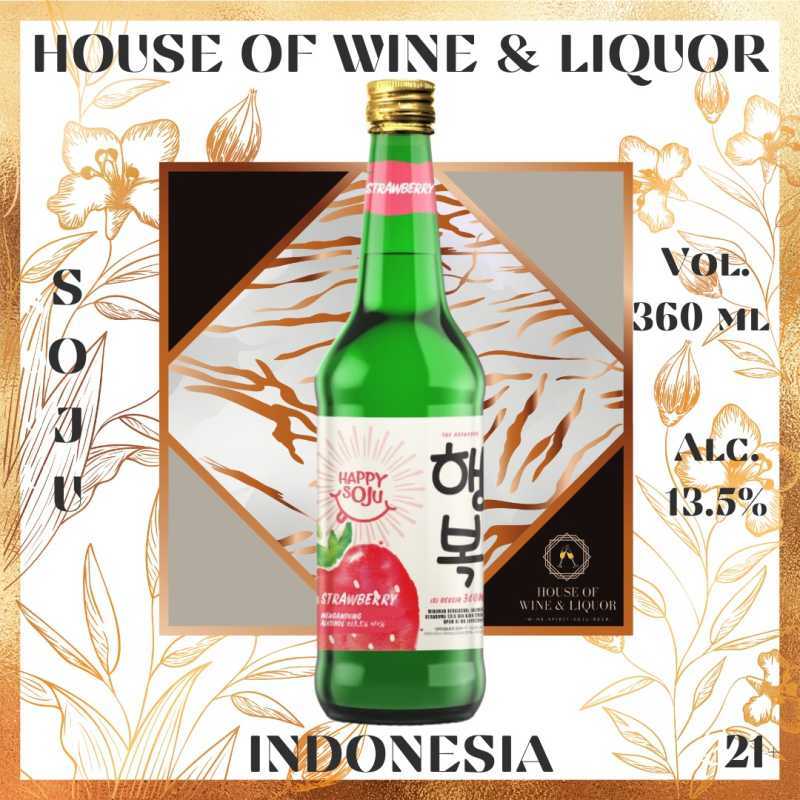 Jual Happy Soju Strawberry 360 Ml Minuman Alkohol Rasa Stroberi Di ...