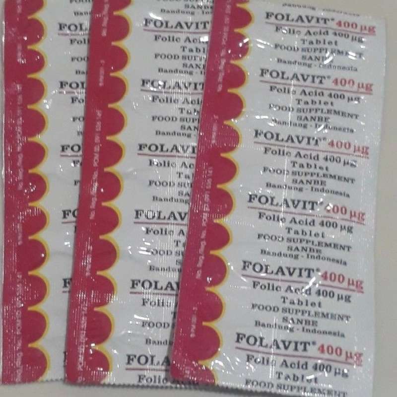 Jual Original folavit 400mg strip isi 10 tablet di Seller Almyra ...