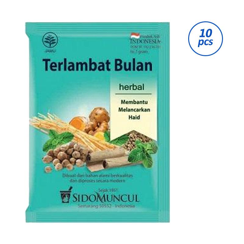 Jual Sidomuncul Jamu Terlambat Bulan Melancarkan Haid Alami [10 Sachet ...