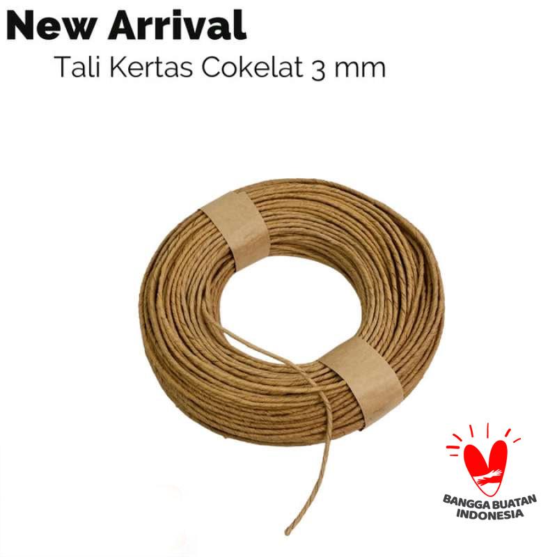 Jual Tali Kertas Cokelat/ Gold multifungsi | Ramah lingkungan diameter ...