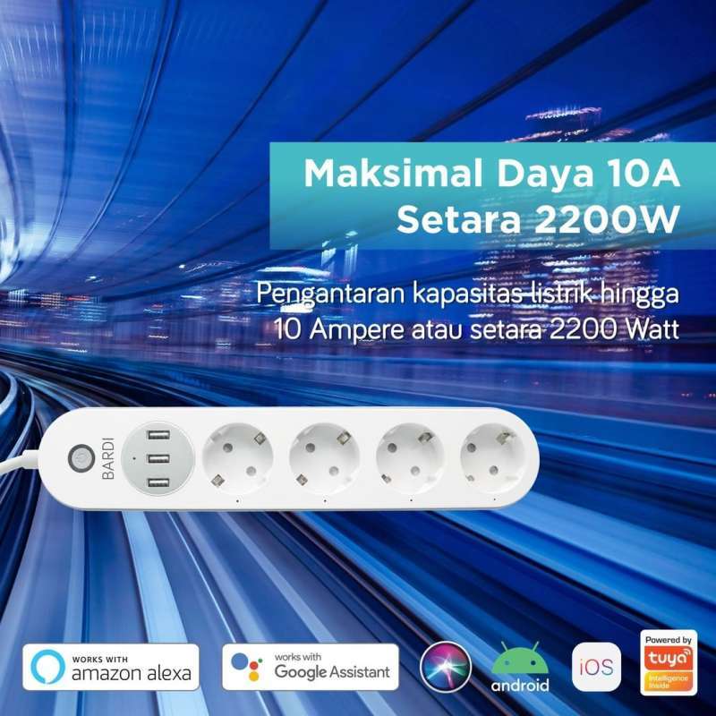 Promo BARDI Smart Extension Power Strips Stop Kontak [Wifi] Colokan Listrik Diskon 27% di Seller ...