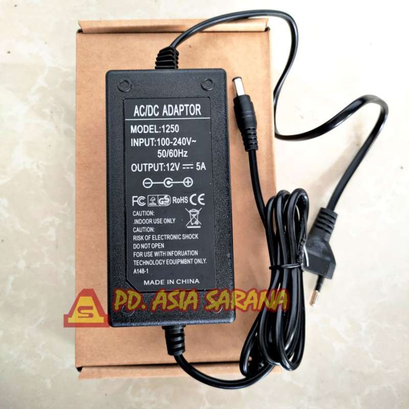 Jual Adaptor 12v 5A Multifungsi SAKAI / Adapter 12 Volt 5 Ampere AC DC di Seller Asia Sarana ...