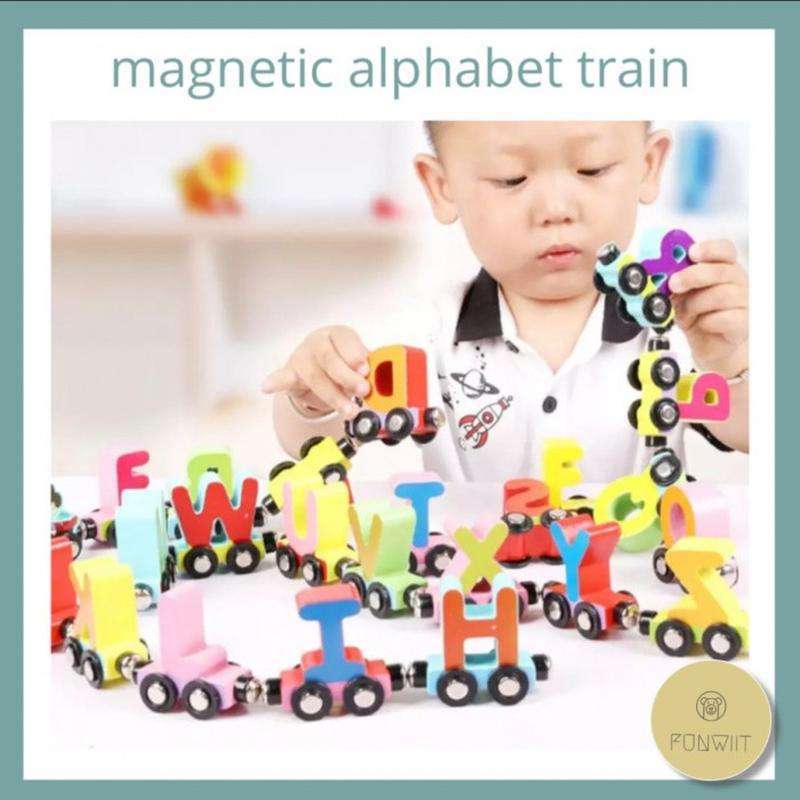 Jual Wooden Magnetic Alphabet Train di Seller Funwiit - Kelapa Gading ...