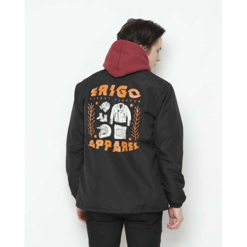 Jual Erigo Coach Jacket Street Fighter Black - Black S di Seller Erigo ...