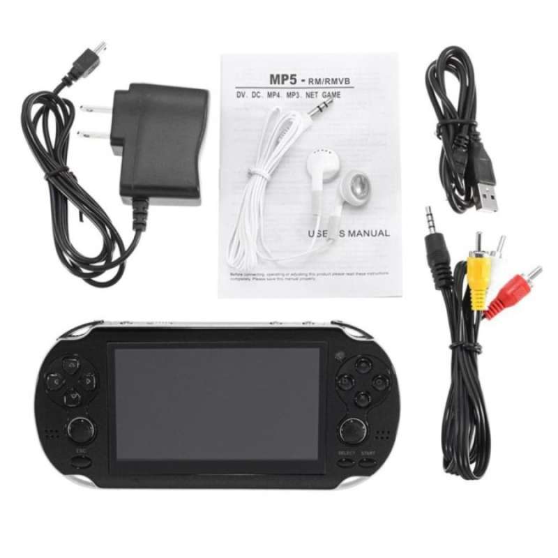 Jual 4.3 Inch Handheld Game Console Player Built - in 300 Games di ...
