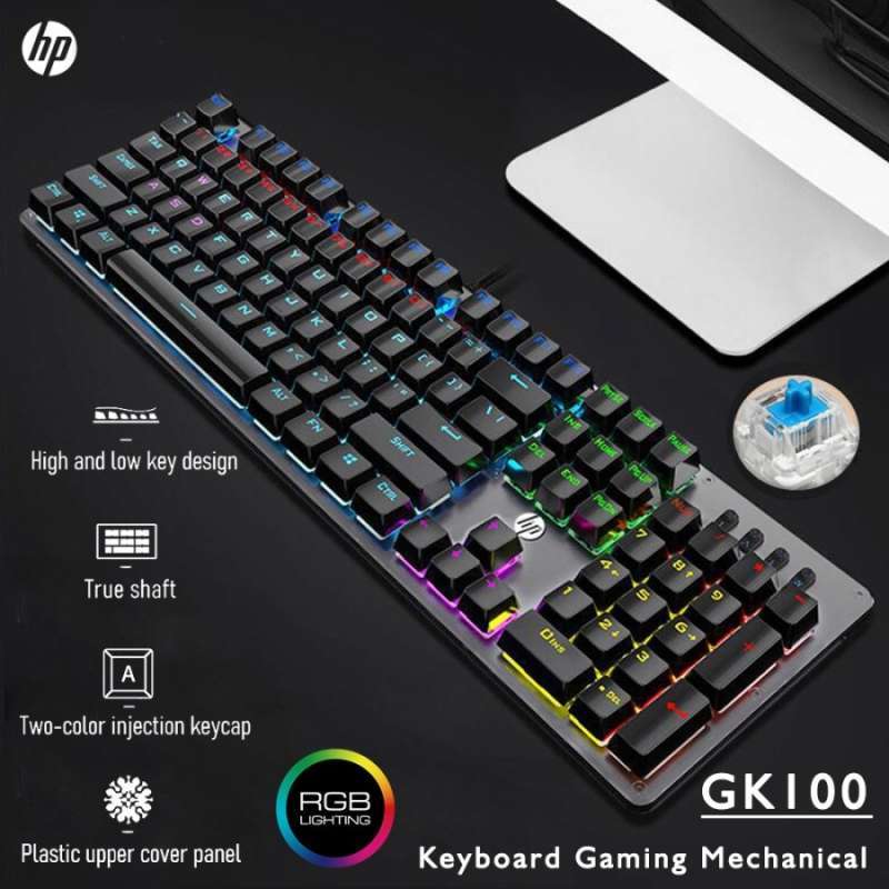 Jual Keyboard Gaming / Gaming Keyboard HP GK100 - RGB Mechanical ...