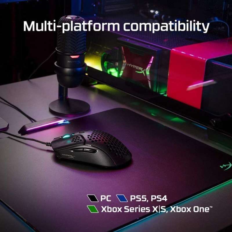Jual GAMING MOUSE HYPERX HMSH1-A-BK/G PULSEFIRE HASTE WIRED - HITAM di ...