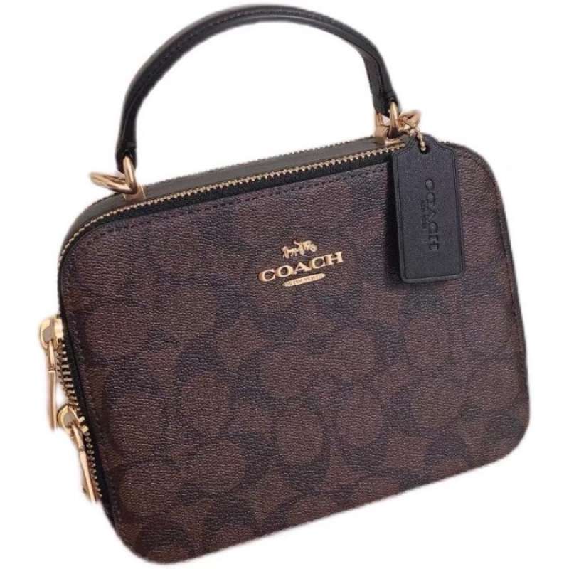 Jual Original Coach Box Crossbody In Signature Canvas di Seller ...
