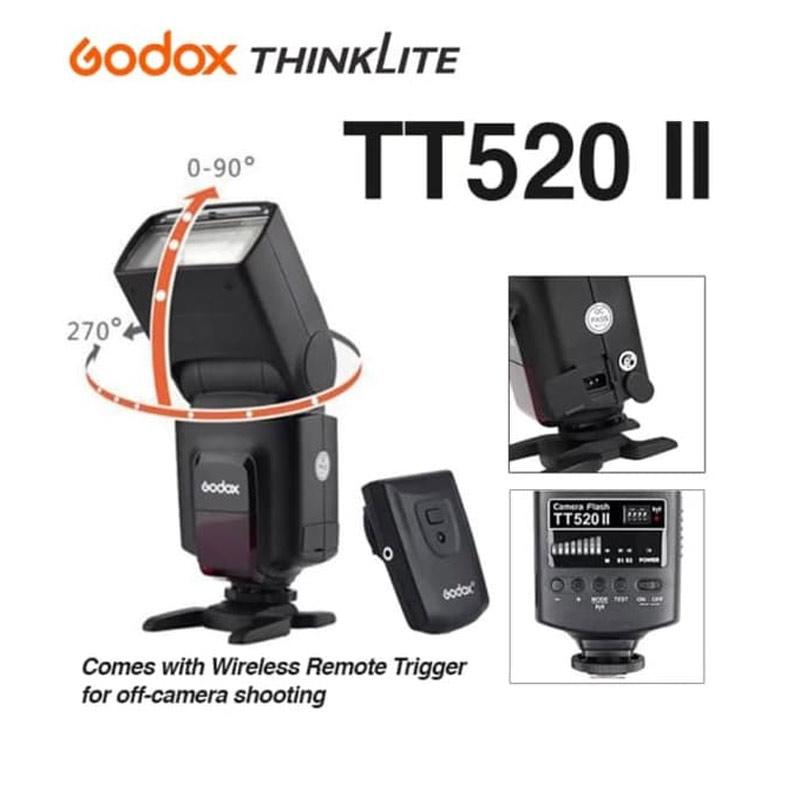 Jual GODOX TT520 II KAMERA FLASH di Seller BORNEO DIGITAL Official ...