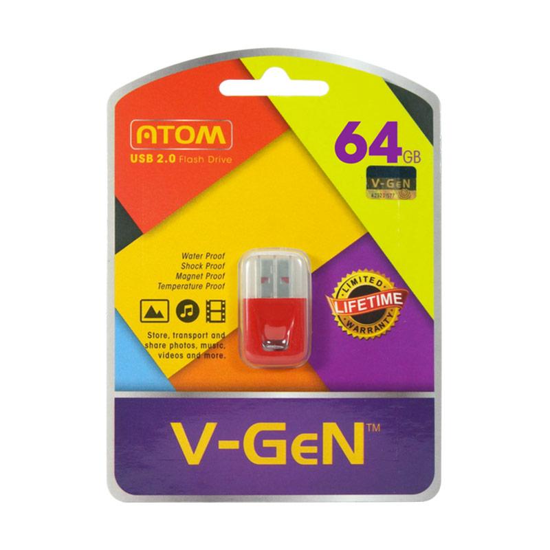 Jual V-GEN Atom Flashdisk - Merah [64 GB] di Seller FamilycarDjakarta ...