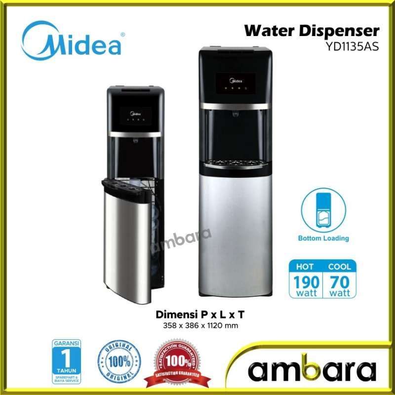 Promo Midea YD1135AS Bottom Loading Dispenser - Silver Diskon 14% di ...
