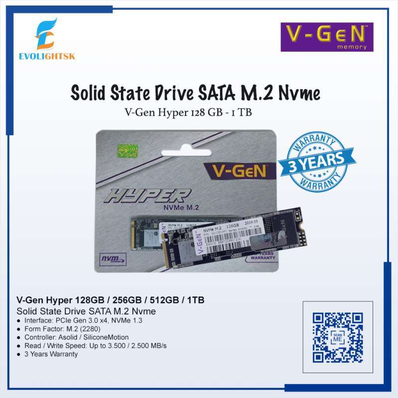 Jual V-gen Hyper Ssd M.2 Nvme Pcie 3.0 / Ssd M.2 Nvme Storage Di Seller ...
