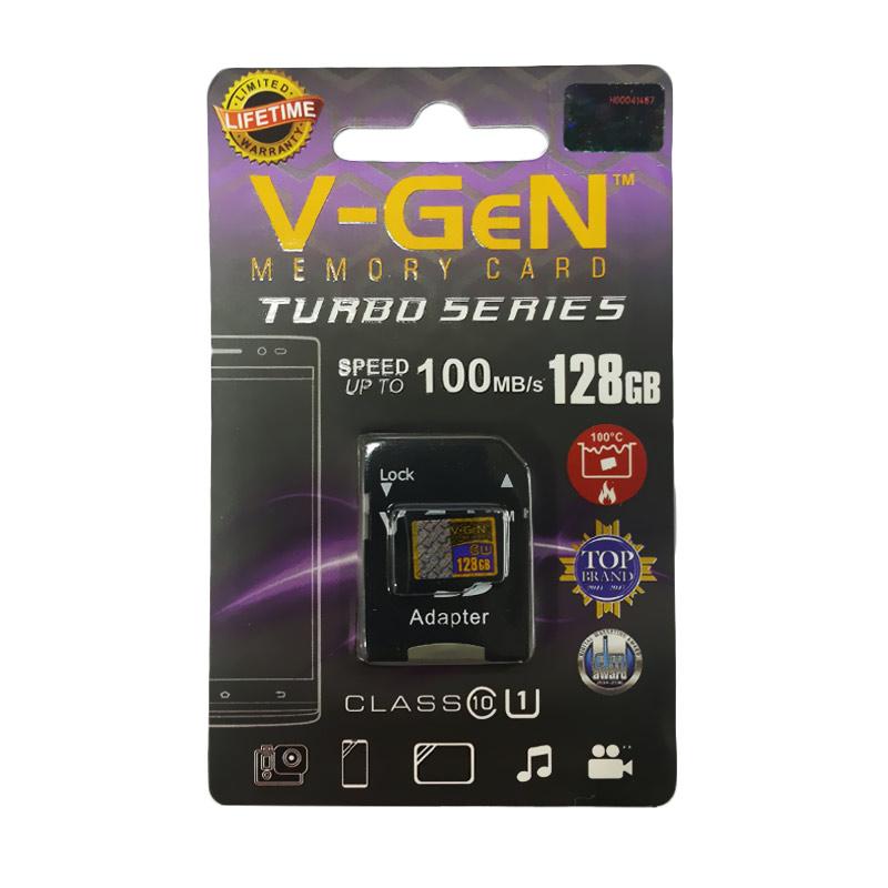 Jual V-GEN Turbo Micro SD [128 GB] + Adapter Class 10 Memory Card Micro ...