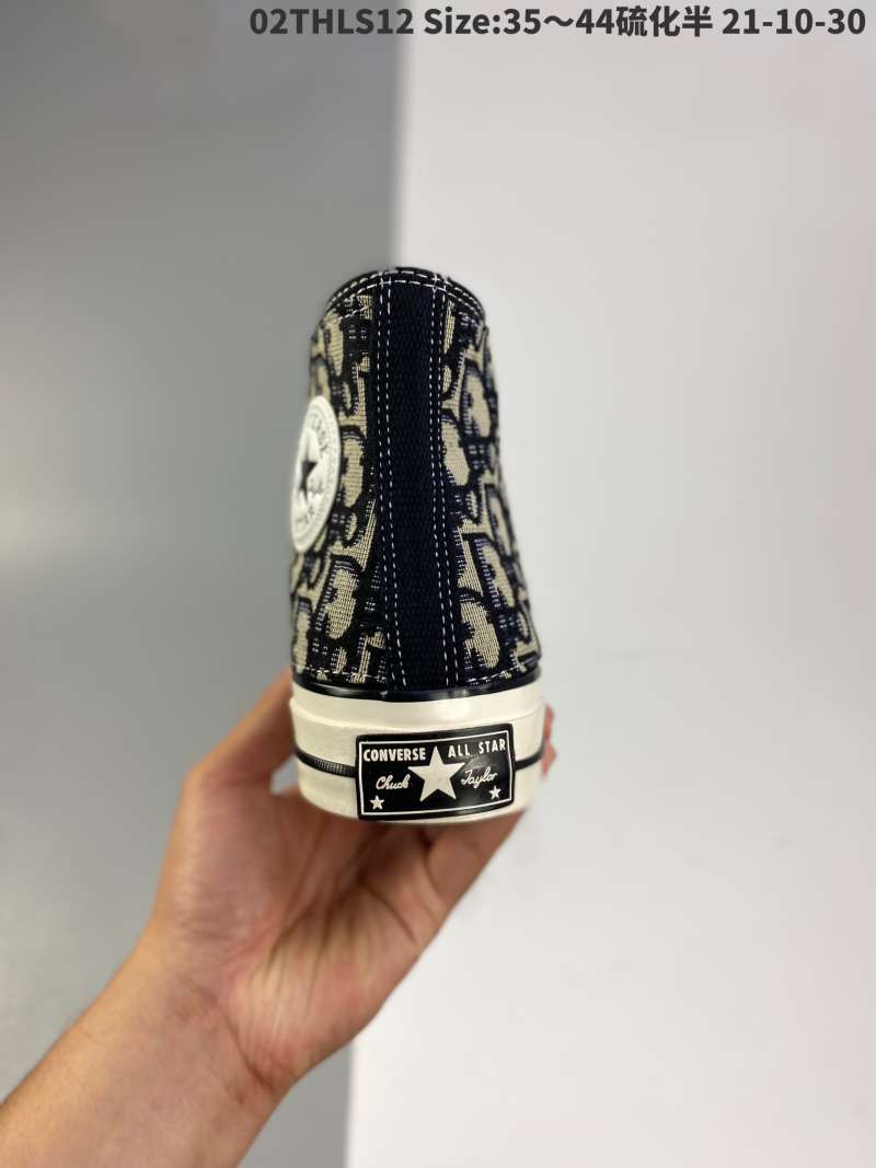 Jual Converse X Dior Co Branded Black Dior Jacquard Fabric With Correct ...