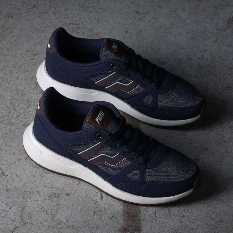 Promo Piero Rusher Blue Denim Sneakers Sepatu Lari Diskon 20% Di Seller ...