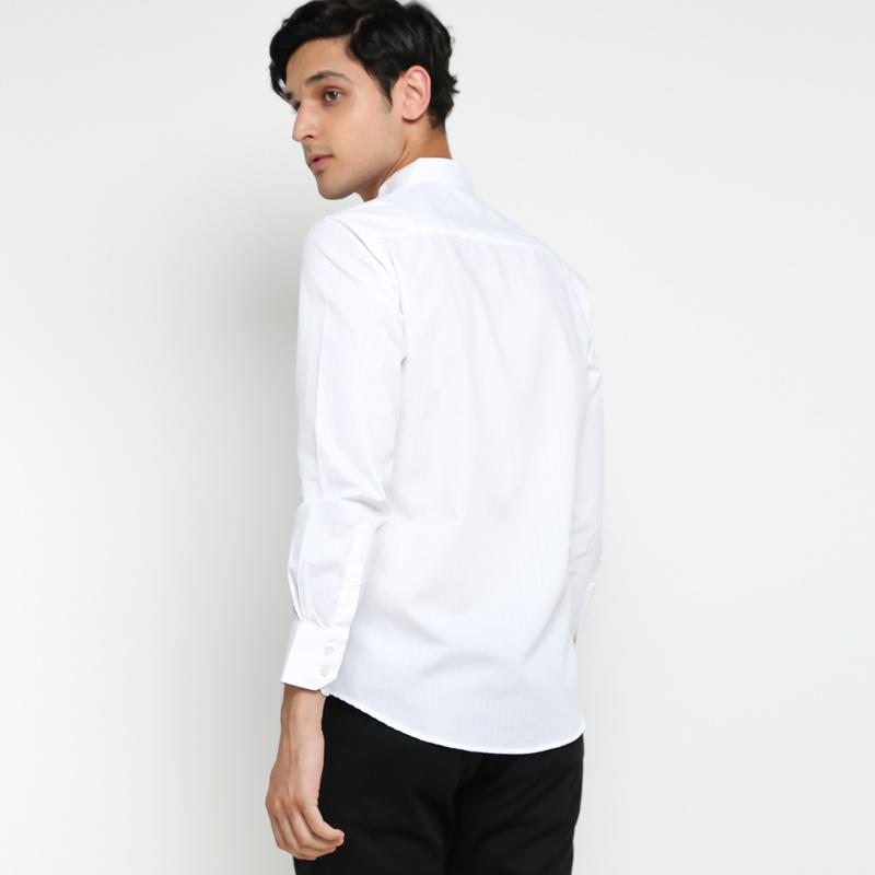 Jual Vm Kerah Shanghai Slimfit Kemeja Panjang Pria - Putih [dolby-list ...