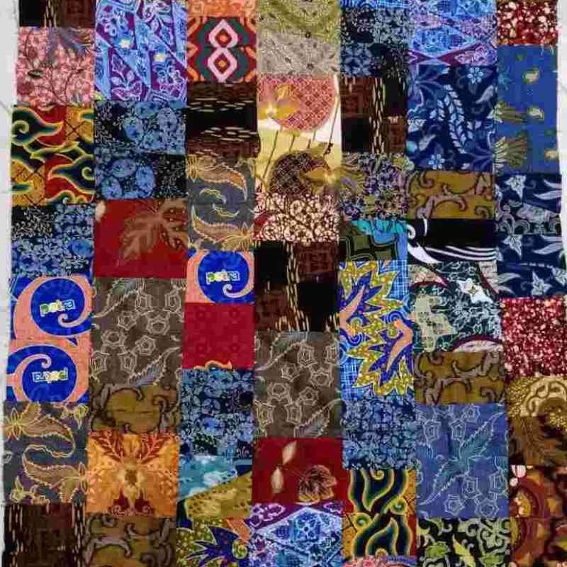Promo Kain Perca Batik Sambung Ukuran 60x60cm Diskon 10% Di Seller ...