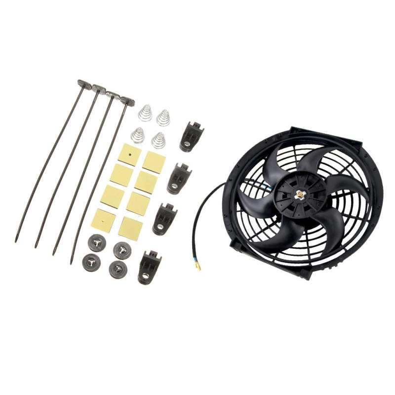Jual Universal Slim 10 Electric Radiator Cooling Pull Push Fan Assembly ...