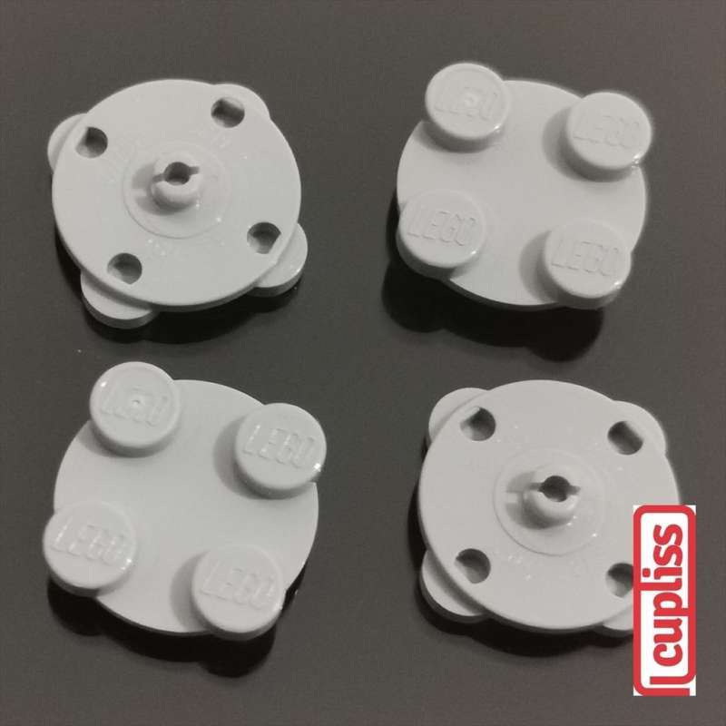 Jual x1 LEGO Parts 4540203 Turn Plate 2x2 Upper Medium Stone Grey di ...