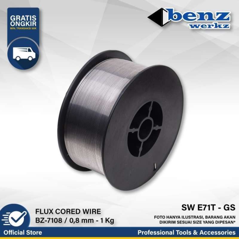 Jual Kawat Las MIG / Flux Cored Wire 0,8 mm 1 Kg Benz Werkz / SW E71T-GS - Multicolor di Seller ...
