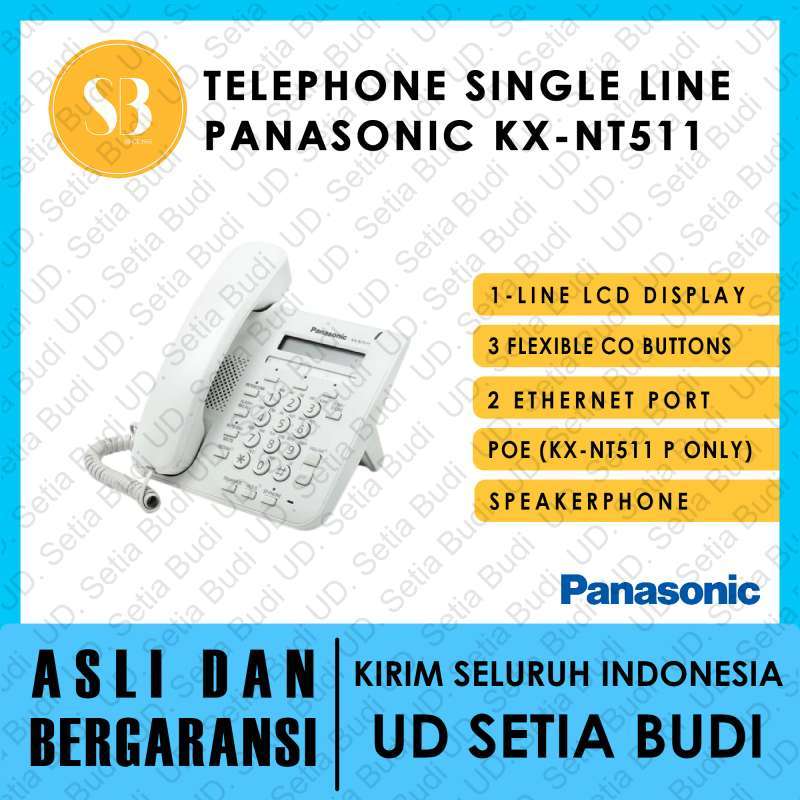 Jual Telephone Single Line Panasonic Kx-nt511 Asli Dan Bergaransi Di Seller Toko Setiabudi ...