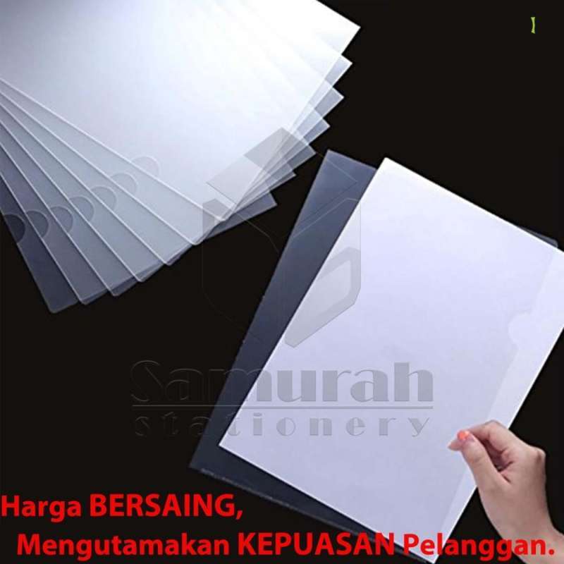 Jual Map L Plastik Bening Ukuran A4 - F4 / Clear Sleeves A4 Folio Warna ...