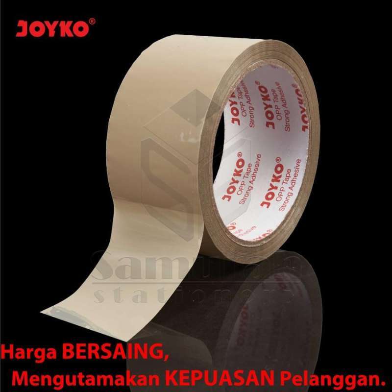 Promo Lakban Plastik OPP Tape 48 mm x 50 Meter Joyko Bening - Coklat 2 / Perekat Solatip 54 Yard ...