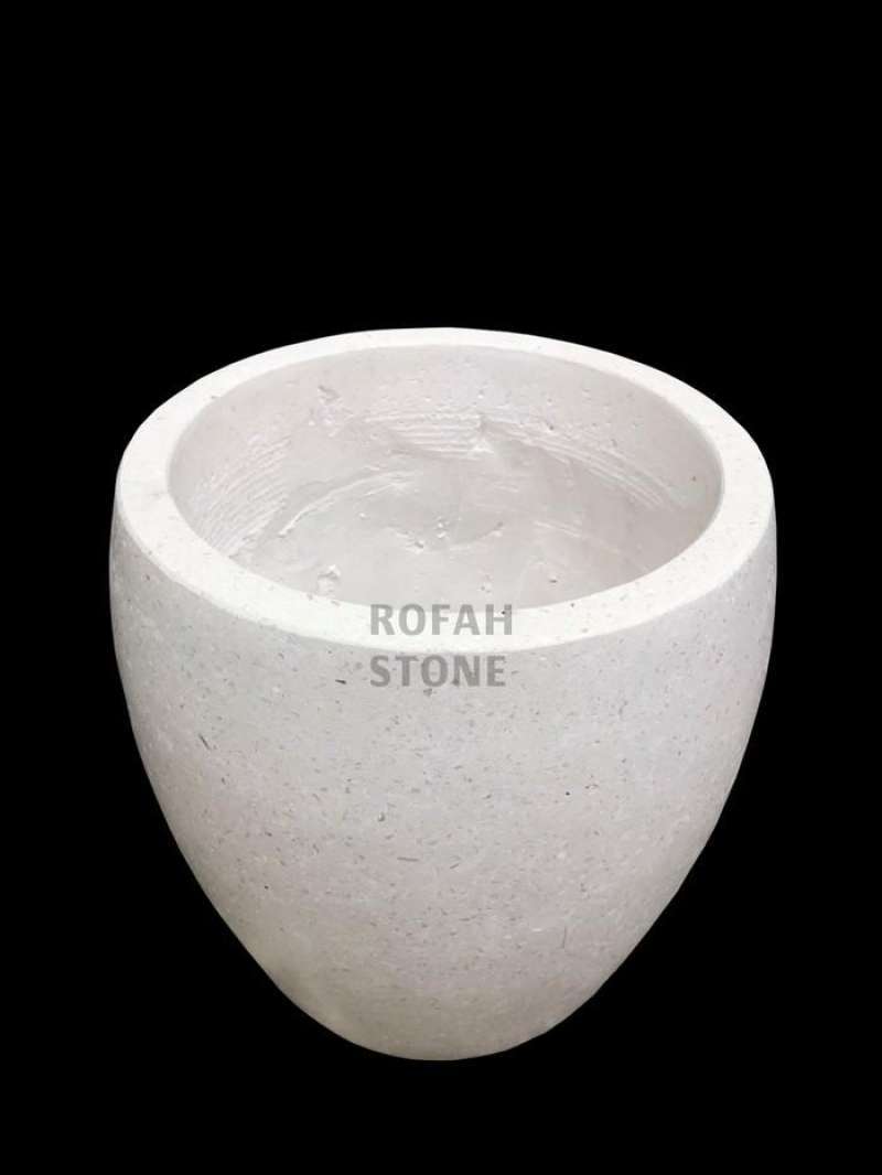 Jual Pot Bunga Teraso Marmer Asli Pot Model Kendang di Seller ...