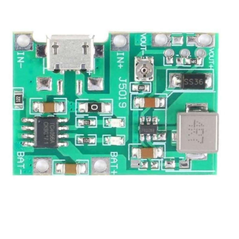 Jual Kit Modul Charger dan Step up Baterai Lithium 18650 Step up Dc ...