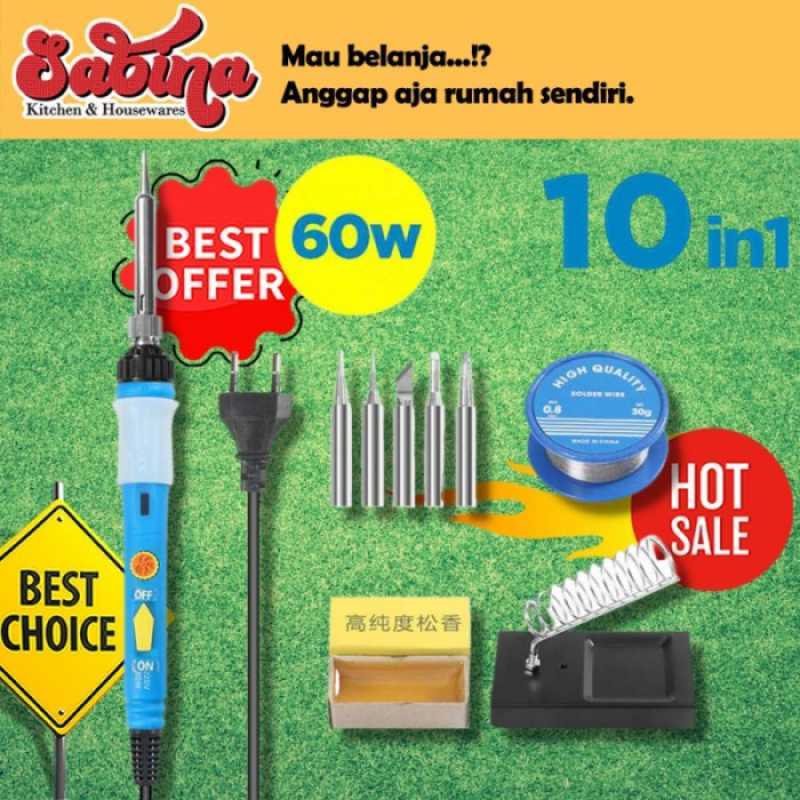 Jual Solder Set Soldering Kit 10 in1 Adjustable Temperature LCD 220V ...