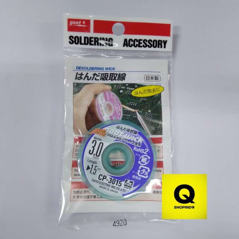Jual GOOT CP-3015 / CP 3015 Solder wick Hisap timah ( Original Japan ...