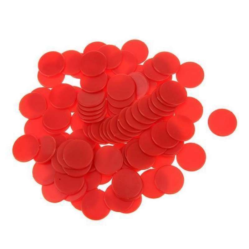 Promo 10x100x Opaque Plastic Board Game Counters Tiddly winks Numeracy ...