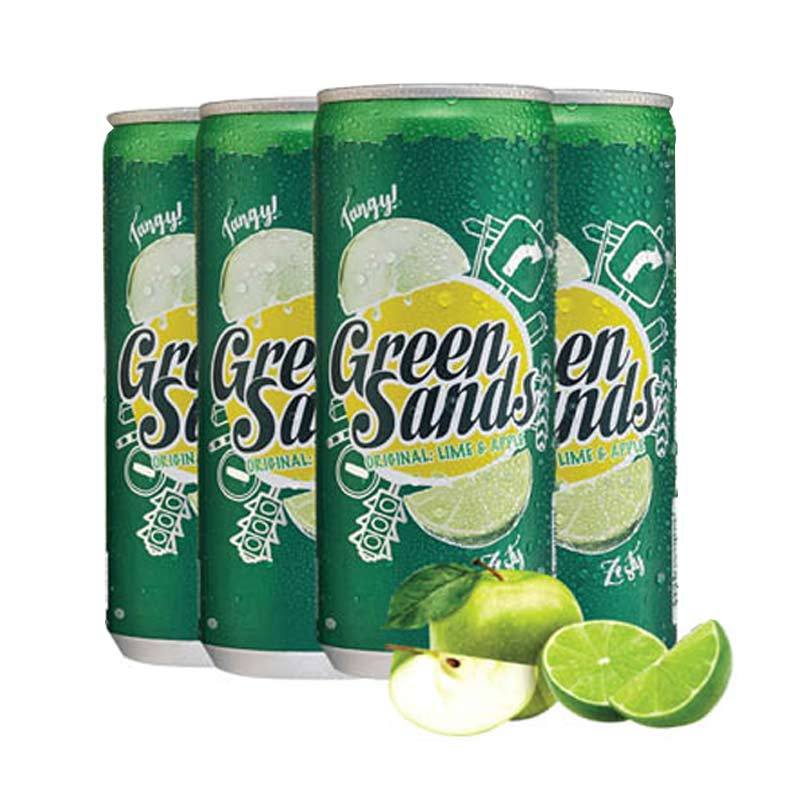 Jual Green Sands Original Soda Minuman Kaleng [250 mL/ 4 Pack] di ...