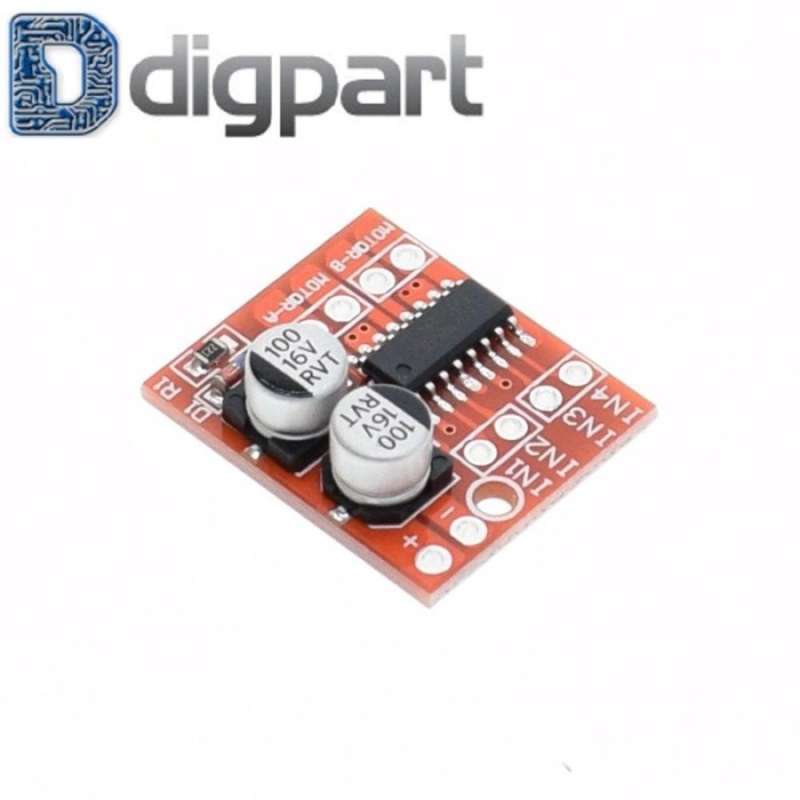 Jual Mini Motor Driver Dual H Bridge L298N DC Motor Stepper Arduino ...
