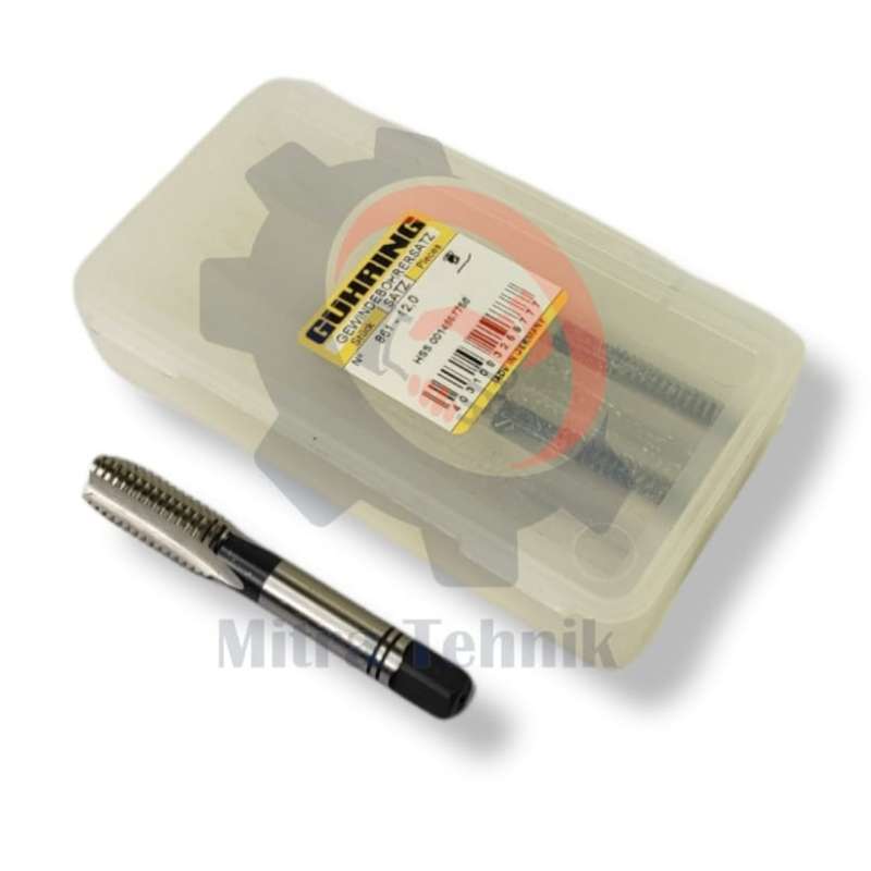 Jual Set of Hand Taps for Metric ISO Threads M12 mm x 1,75 Mata Bor ...