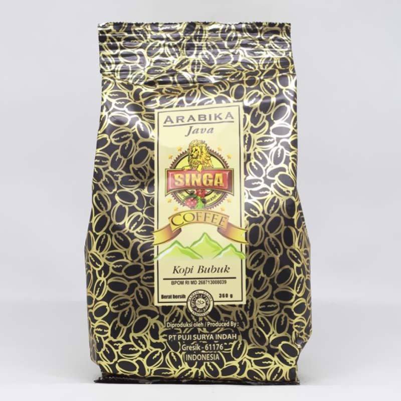 Jual SINGA COFFEE Arabika Kopi Bubuk [360 g] di Seller Hokky Fruit ...
