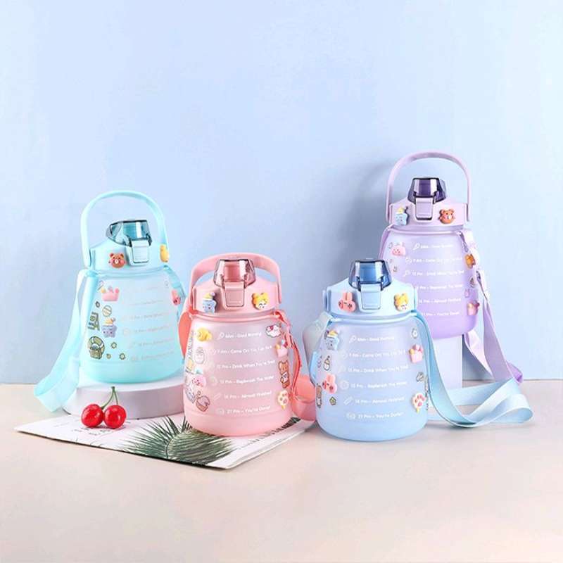 Jual [GRATIS STIKER 2D & 3D] Botol Minum Gradasi 1,3 Liter Viral - Bo ...