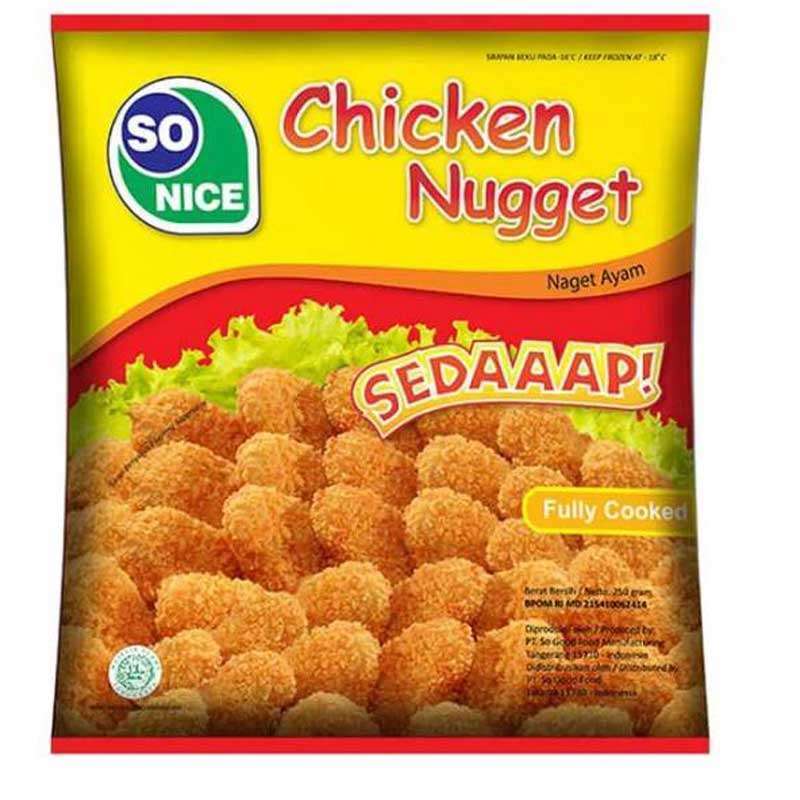 Jual So Nice Chicken Nugget Fully Cooked Nugget [500 g] di Seller ...