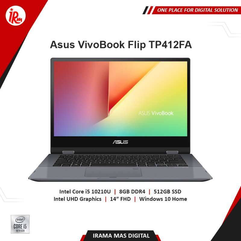Jual Asus Vivobook Flip Tp412fa - Intel Core I5 10210u 8gb 512gb Ssd Di ...