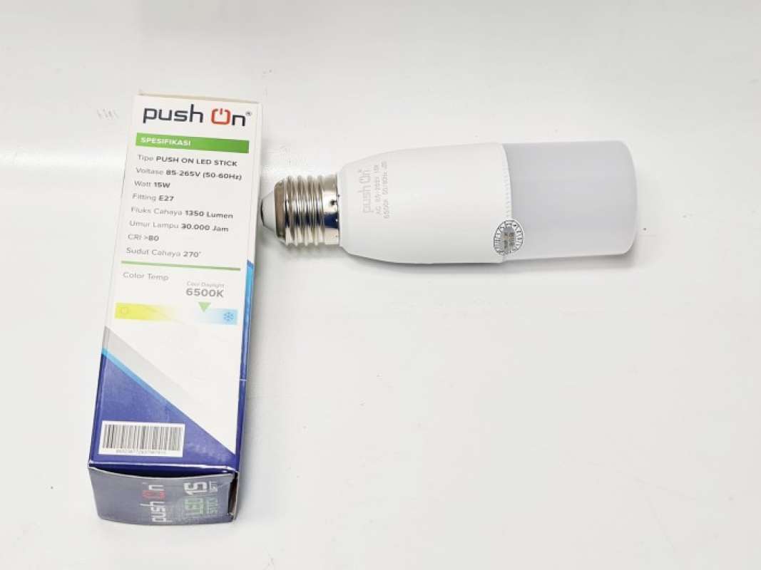 Jual Lampu Led Stick 15 Watt Cahaya Putih Push On E27 Lampu Stik ...