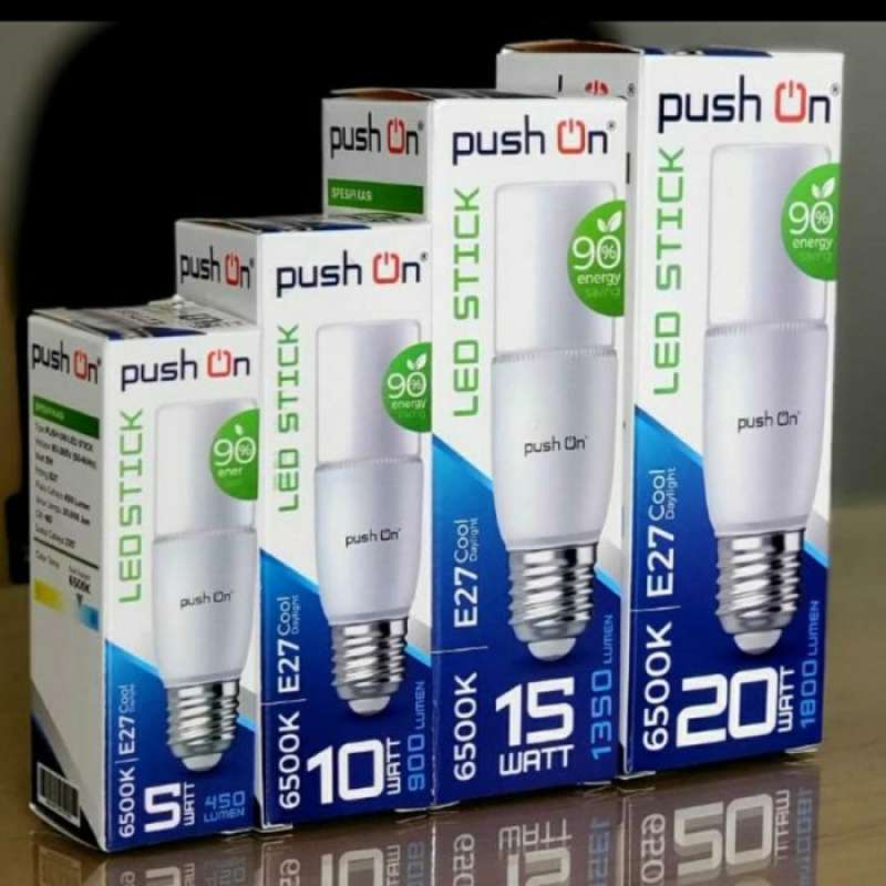 Jual Lampu Led Stick 15 Watt Cahaya Putih Push On E27 Lampu Stik ...