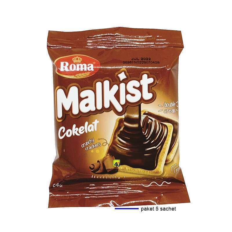Jual Roma Malkist Cokelat Sachet - Paket 5 Pcs Di Seller Dunia Chiko ...