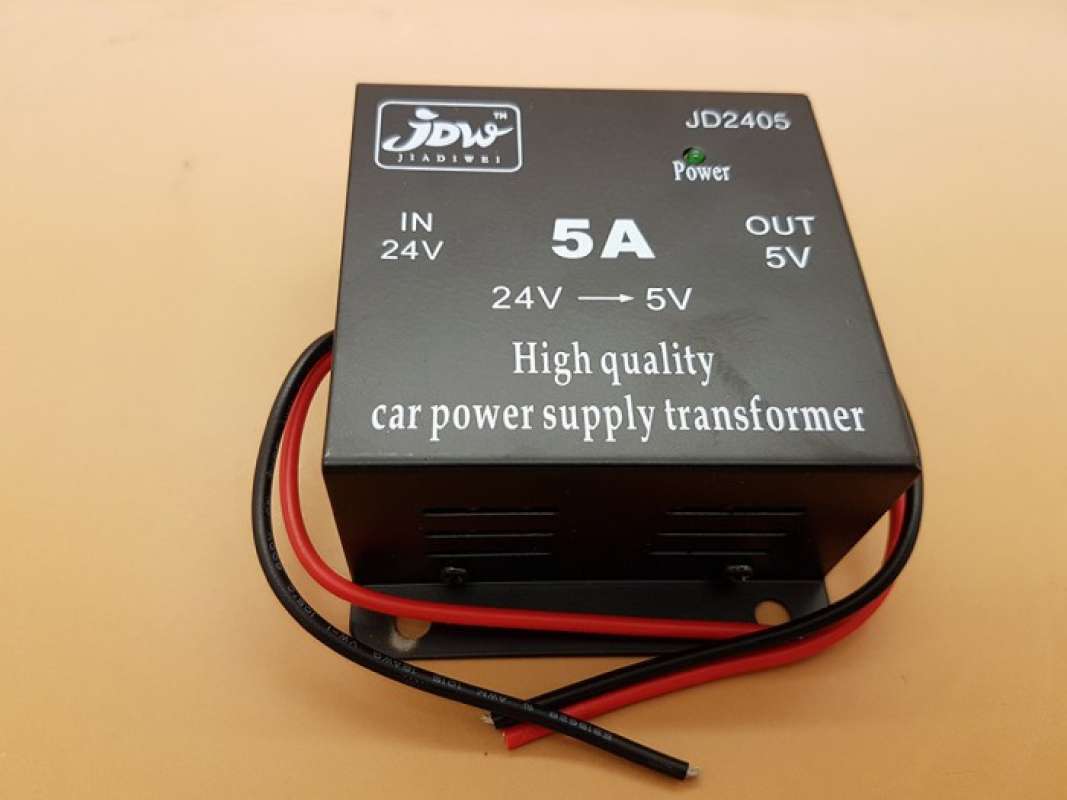 Jual DC 24V to 5V 5A Car Power Supply Converter ( Penurun tegangan ...