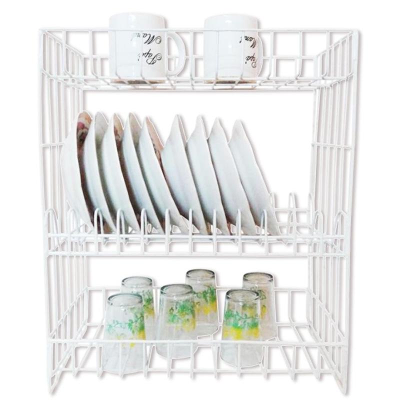 Jual Rak Piring dan Gelas Susun 3 - Putih di Seller RATU DAPUR - Diti ...