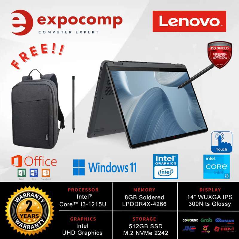 Jual Lenovo Flip 2 In 1 Flex 5-14iau7 27id Storm Grey Core I3-1215u Di ...