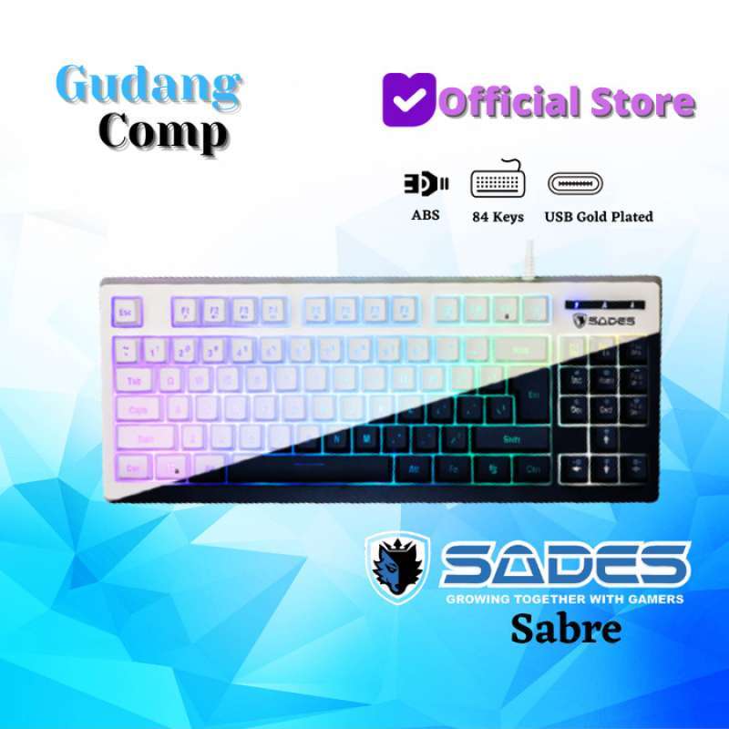 Jual Sades Sabre Keyboard Gaming Tkl Rgb Membrane di Seller METALIC ...