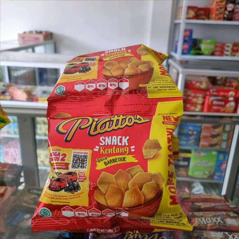 Jual Piattos (piatos) snack kentang renceng isi 10 pcs berat @ 18 gr ...