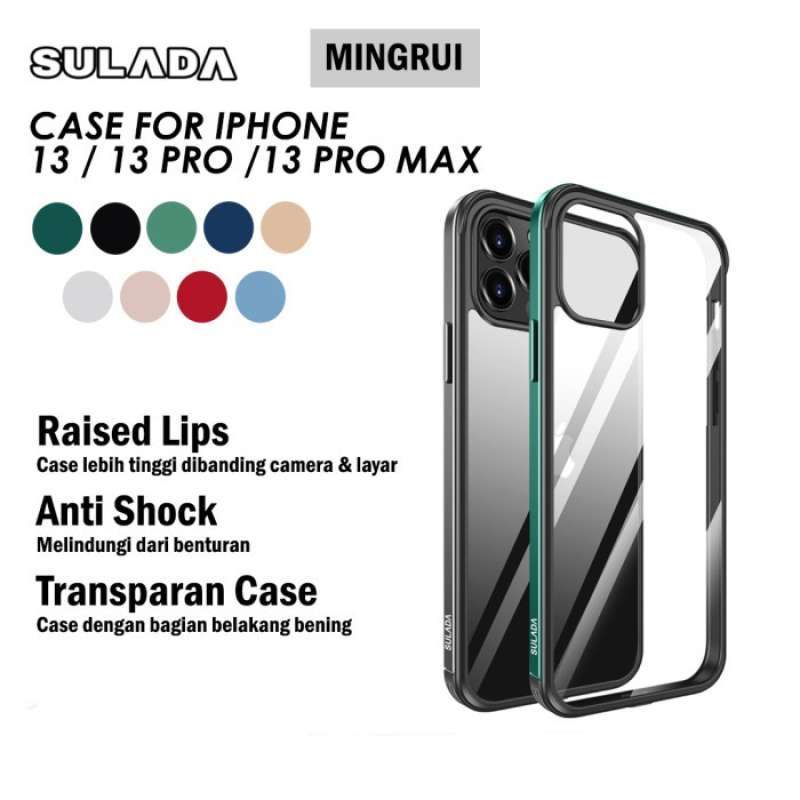 Jual Case iPhone 13 /Pro /Max Sulada Casing Hybrid Thin Transparan ...