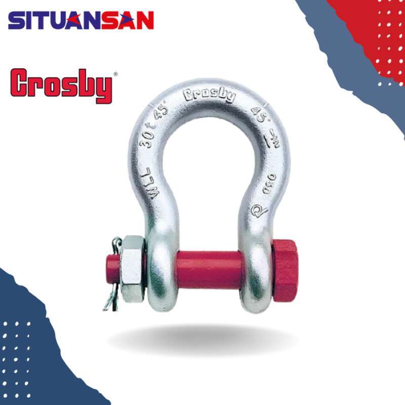 Jual SHACKLE / SEGEL TYPE G2130 UK. 1/2 KAP. 2 TON CROSBY SERTIFIKAT di ...