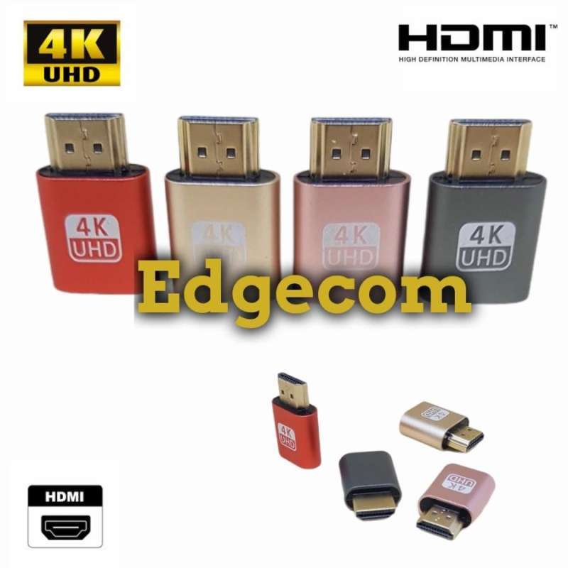 Jual Hdmi Dummy Plug 4k Uhd - Merah Di Seller Edgecom - Ancol, Kota ...